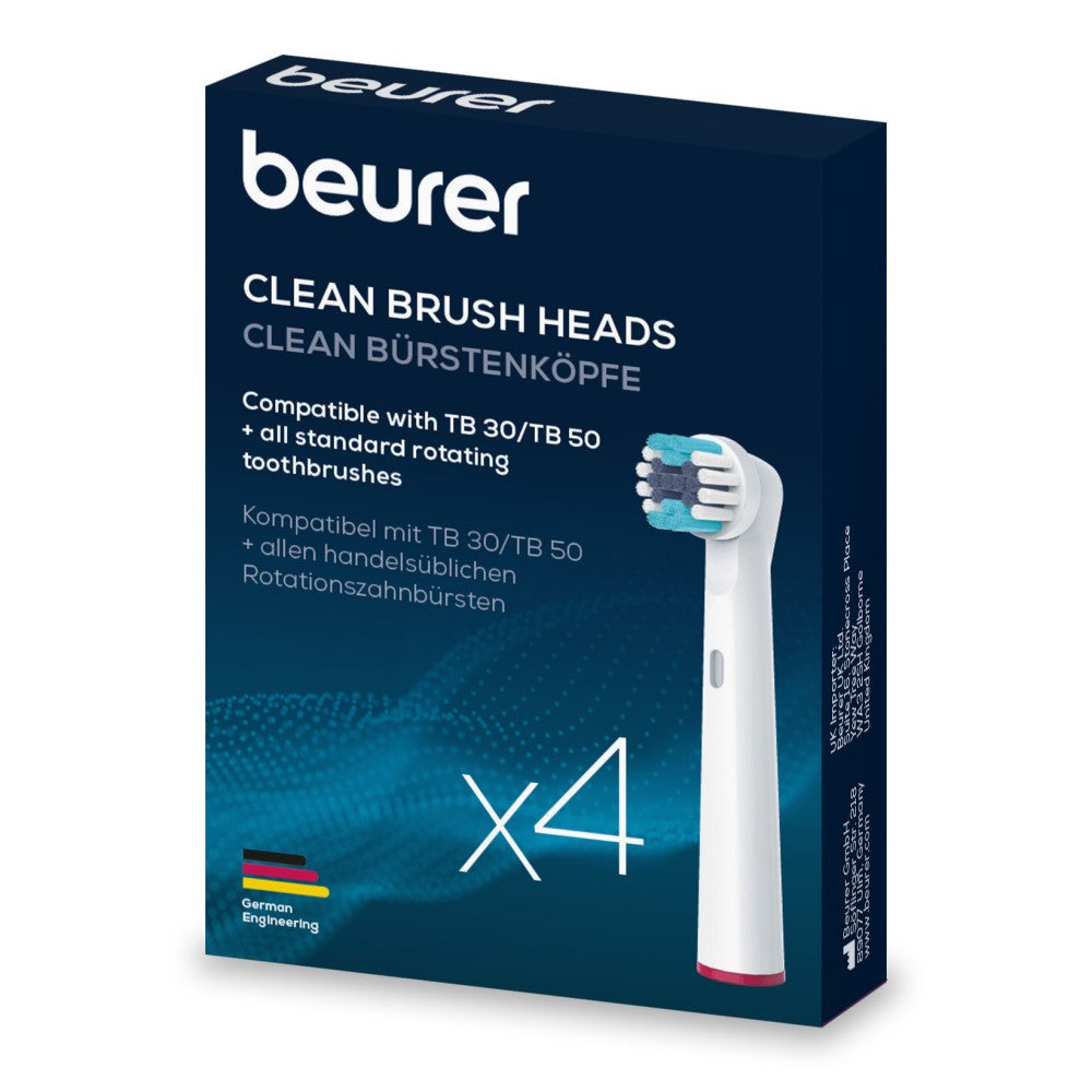 Beurer Toothbrush Heads for TB 30, TB 50 & Oral-B Compatible - STANDAR ...