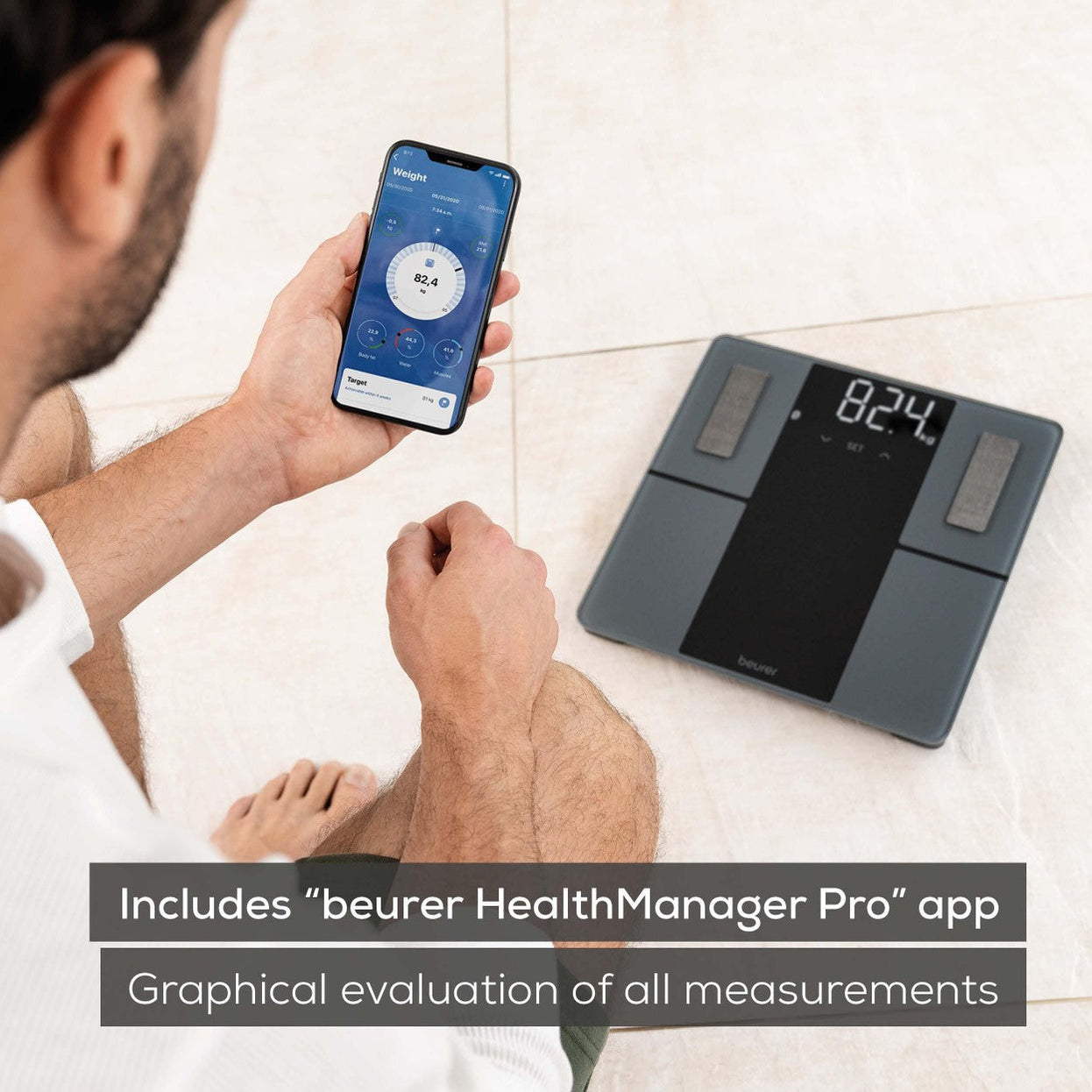 Beurer BF 500 Diagnostic Digital Scale | BMI Scale | Body Fat Scale wi ...