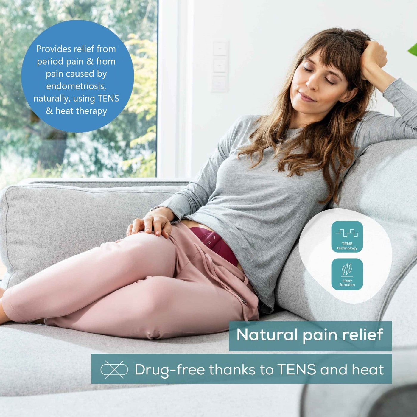 Beurer Menstrual Pain Relief EM 50: Period & Endometriosis Pain Relief ...