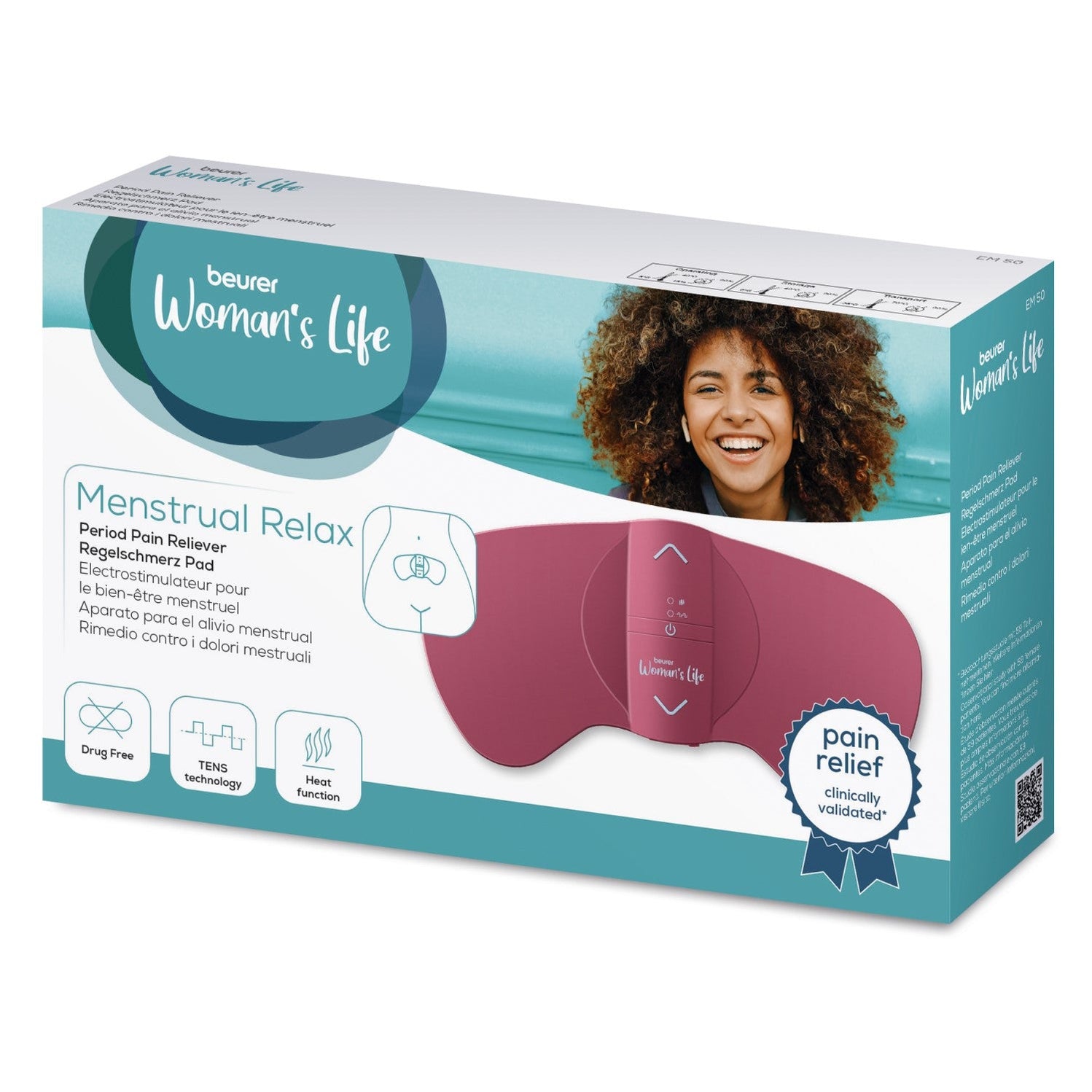 Beurer Menstrual Pain Relief EM 50: Period & Endometriosis Pain Relief ...