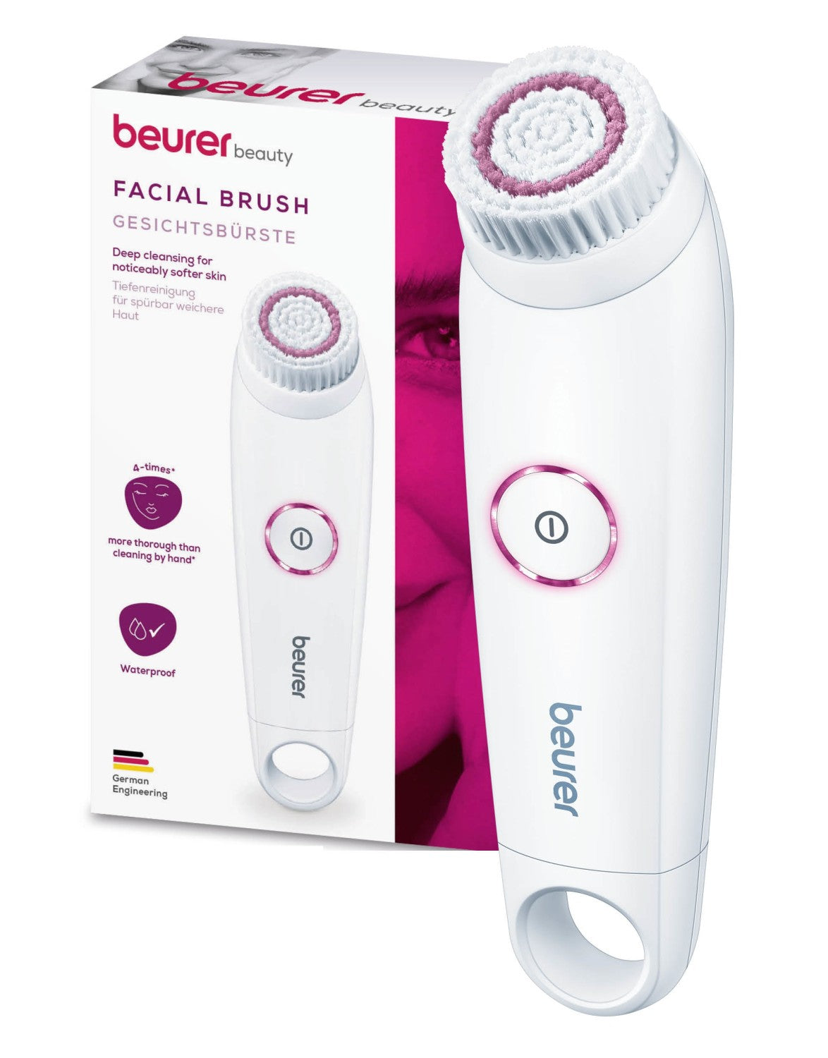 Beurer FC 45 Facial Cleansing Brush: Battery Powered. Portable. IPX7 W ...