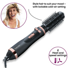 Beurer Germany HT 80 Rotating Hot Air Styling & Drying Brush. 2 Attach ...
