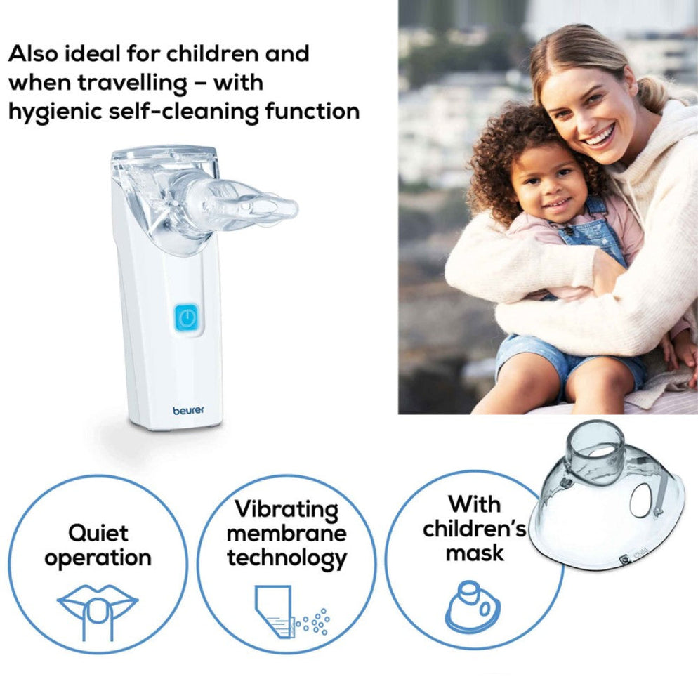 Beurer Germany IH 55 Portable Nebuliser: Ideal for Travel, Adults & Ch ...