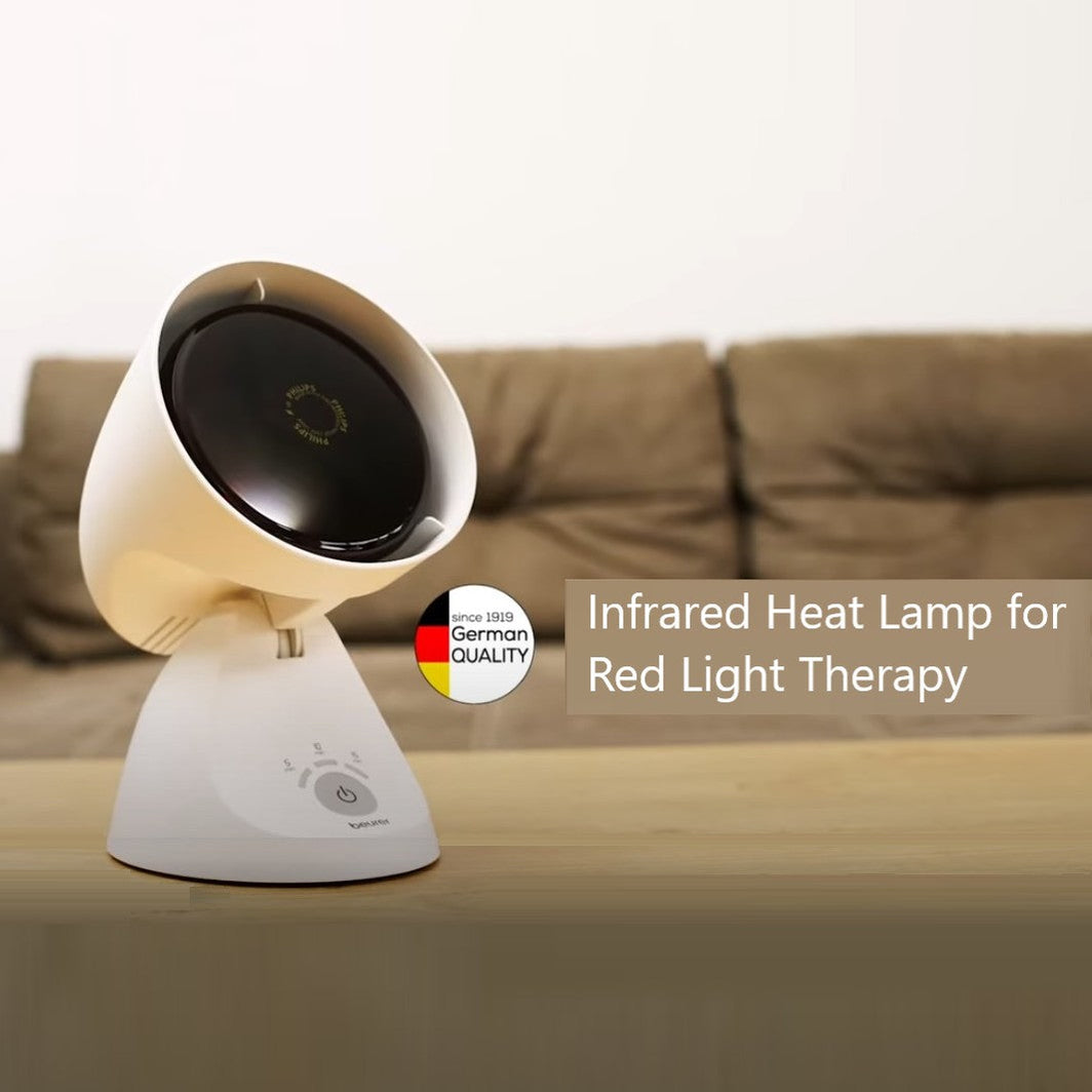 Beurer IL 35 Infrared Heat Lamp with Timer for Pain & Cold Relief, Mus ...