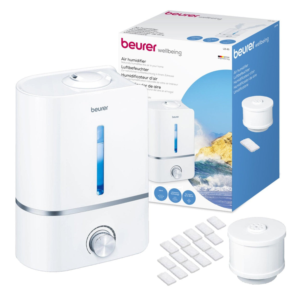 Beurer Germany LB 45 Ultrasonic Air Humidifier & Optional Aroma Oi ...