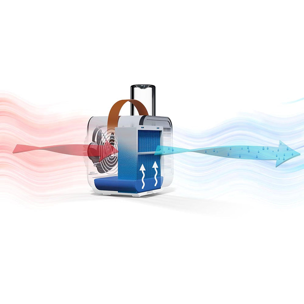 Beurer Germany LV 50 Table Fan Humidifier & Air Cooler with USB Connec ...