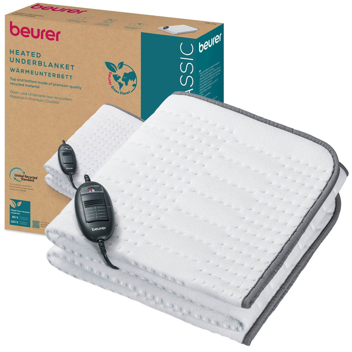Beurer TS 24 Electric Under Blanket: Eco-Friendly Heated Blanket 150x8 — Beurer - South Africa