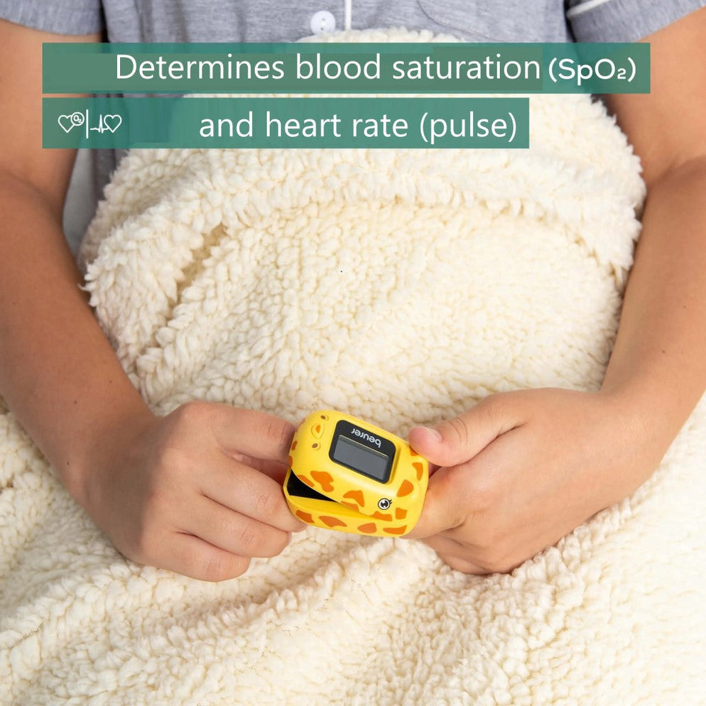 Beurer Germany PO 13 KIDS Pulse Oximeter for Children: Measures SpO2 ...
